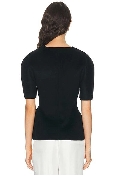 LISA YANG Double V Neck Top
