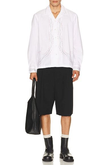 BODE Looped Chainstitch Long Sleeve Shirt