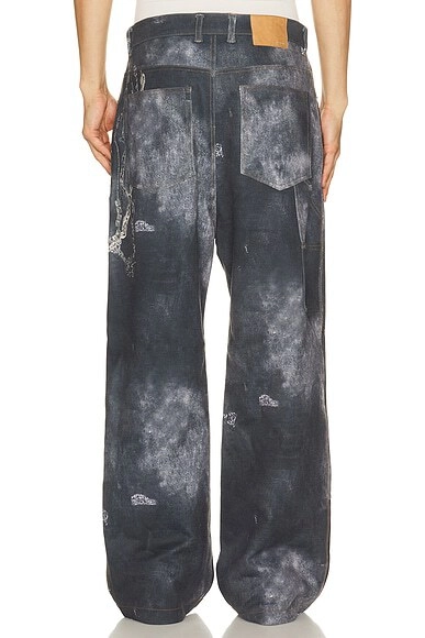 We11Done Trompe L'oeil Denim Carpenter Pants