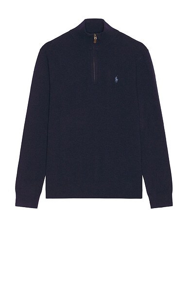 Polo Ralph Lauren Long Sleeve Lux Merino Wool 1/2 Zip Pullover Sweater
