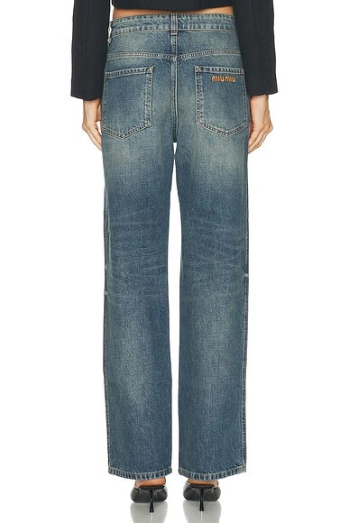 Miu Miu Low Waisted Wide Leg
