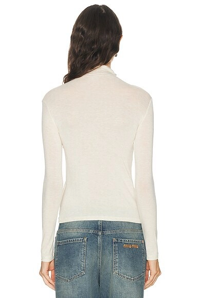 SANS FAFF Lightweight Cashmere Turtleneck Top