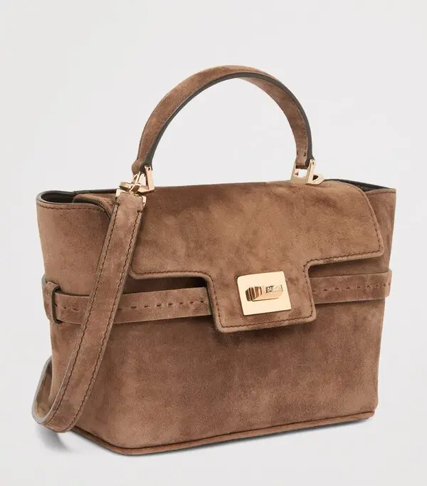 Max Mara Mini Suede Margaux Top-handle Bag