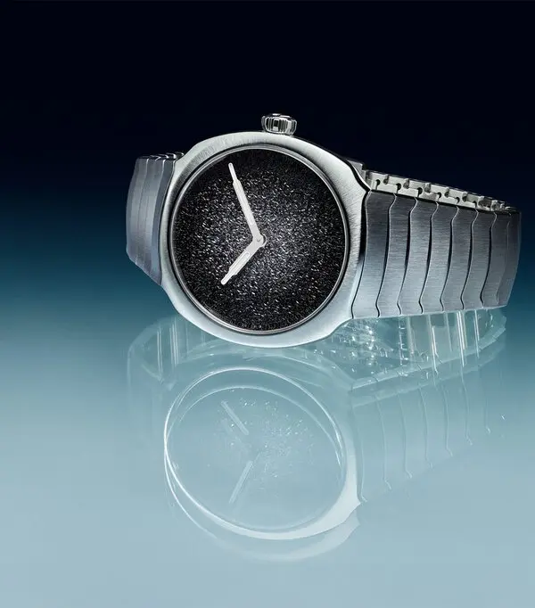H. MOSER & CIE Stainless Steel Streamliner Two Hands Watch