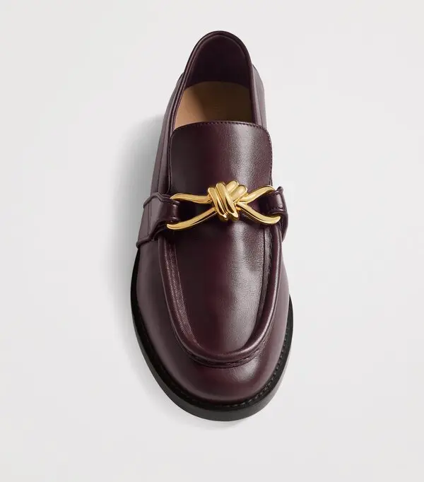 Bottega Veneta Leather Astaire Loafers