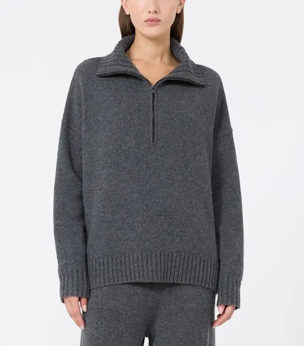 Max Mara Cashmere Quarter-zip Sweater