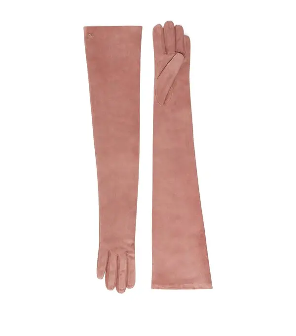 Max Mara Suede Long Gloves