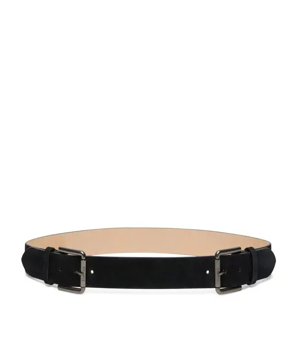 Max Mara Suede Double-buckle Belt