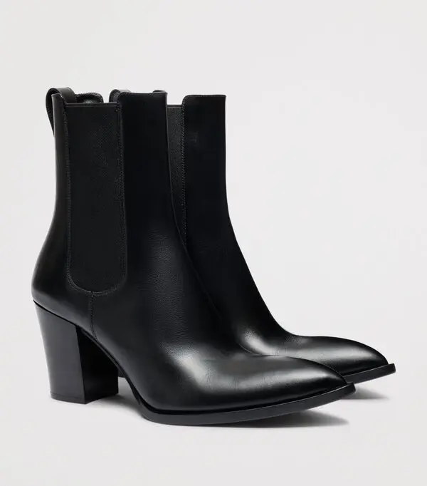 TOM FORD Leather Dagger Ankle Boots 80