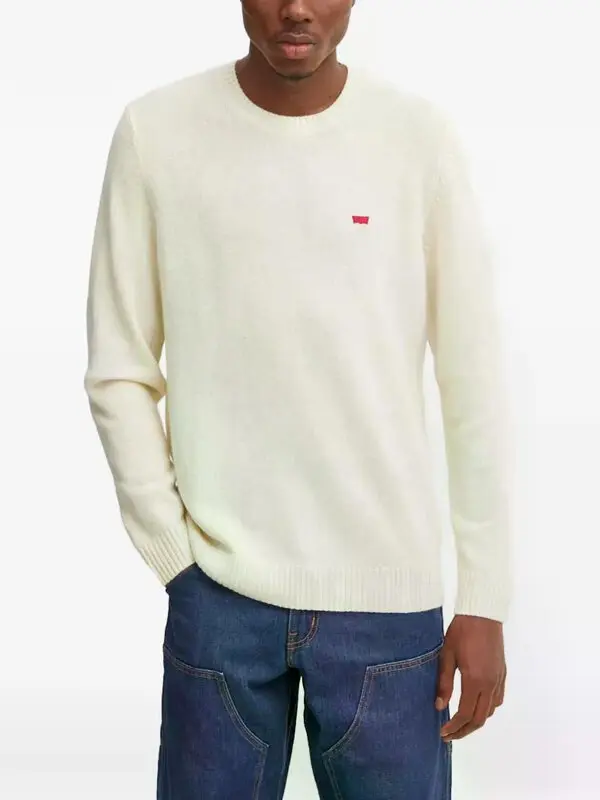 LEVI'S Logo-embroidery Crew-neck Jumper