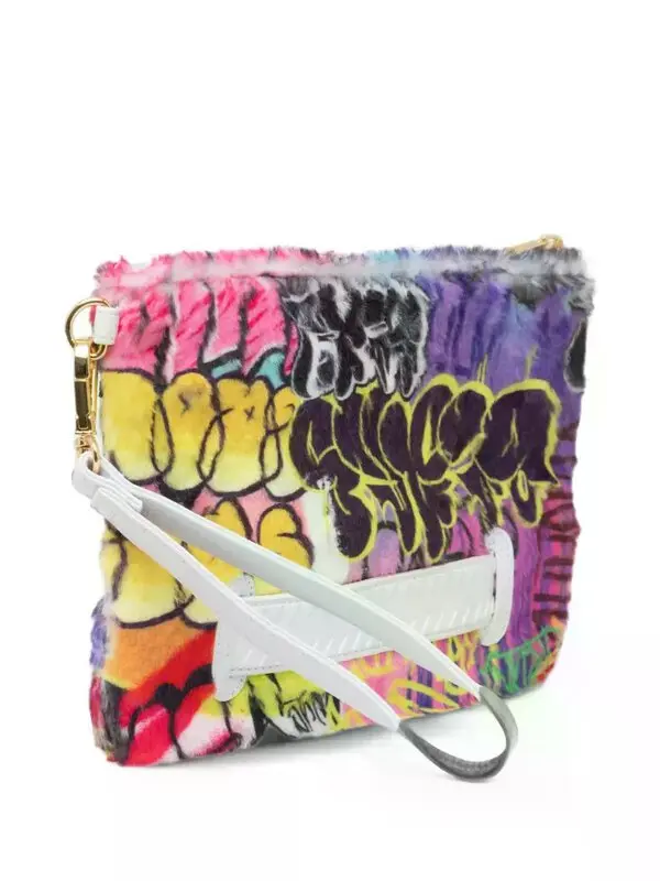 SPRAYGROUND Graffiti-print Clucth Bag