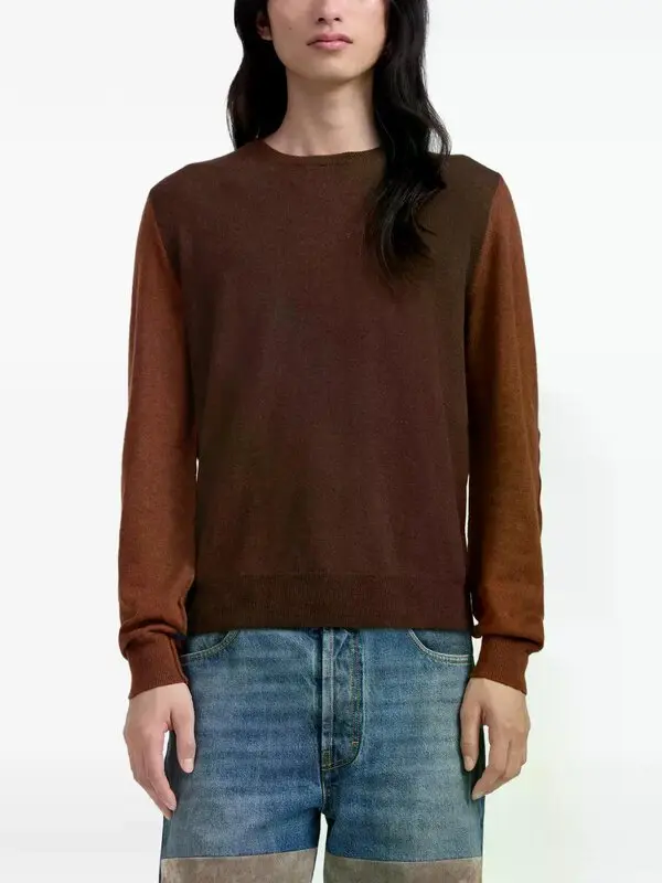 MAISON MARGIELA Two-tone Wool Crewneck