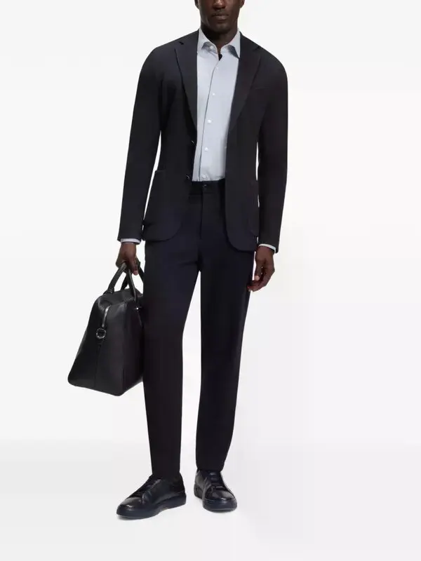 BOSS Slim-fit Blazer In Micro-patterned Stretch Jersey