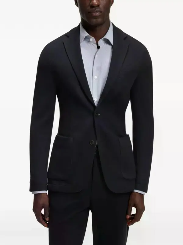 BOSS Slim-fit Blazer In Micro-patterned Stretch Jersey