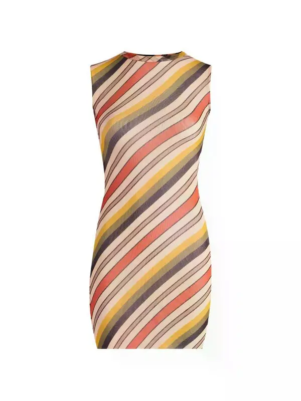 JEAN PAUL GAULTIER Retro Stripe Short Dress