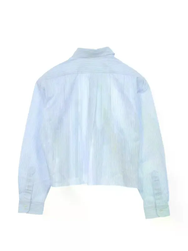 Miu Miu Stripe Cut-off Shirt