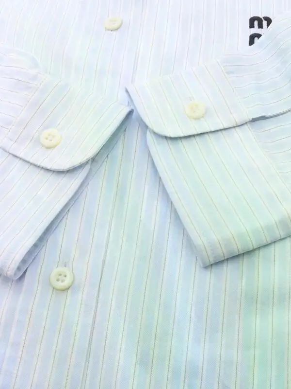 Miu Miu Stripe Cut-off Shirt