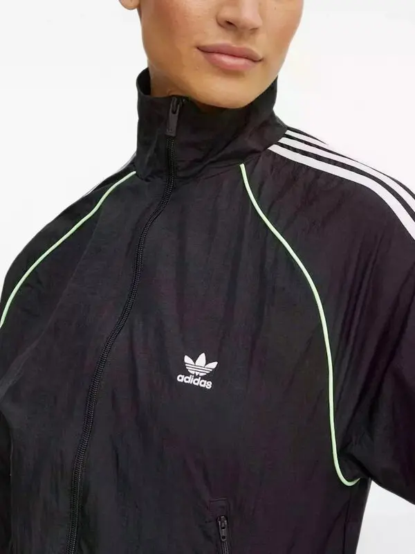 Adidas Side-stripe Zip-up Sweatshirt