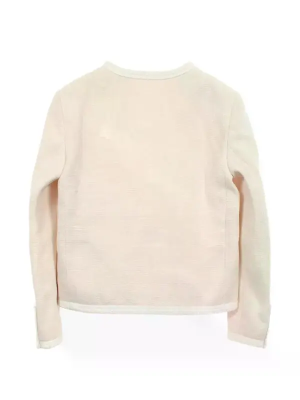 Celine 2010s Collarless Tweed Jacket
