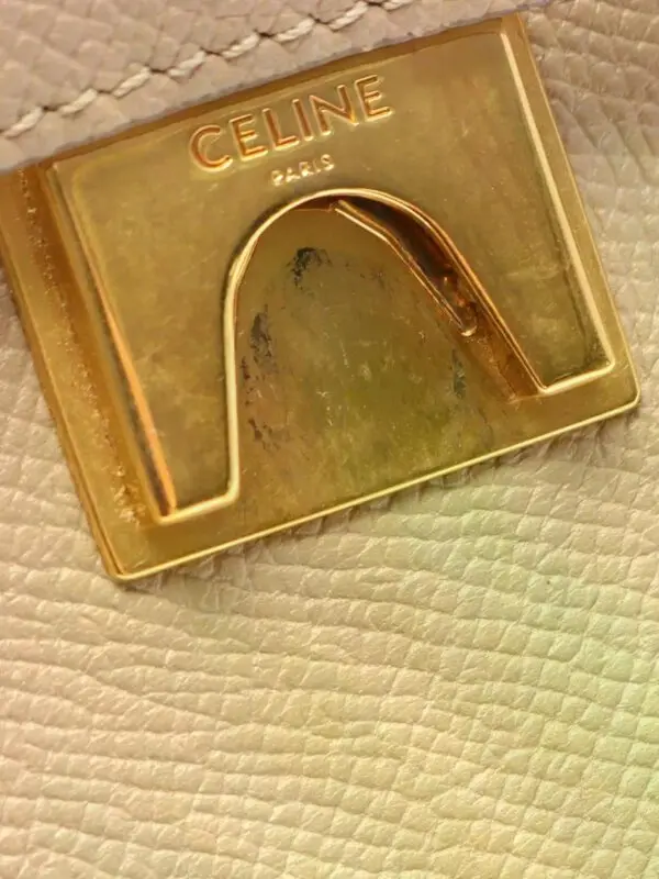 Celine 2010s Belt Leather Handbag - Neutrals