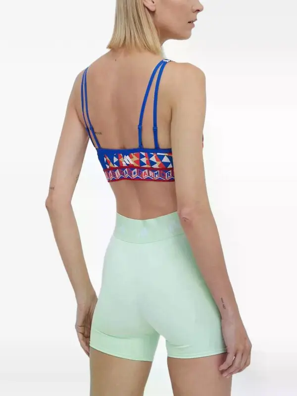 Adidas X Farm Rio Graphic-print Bra