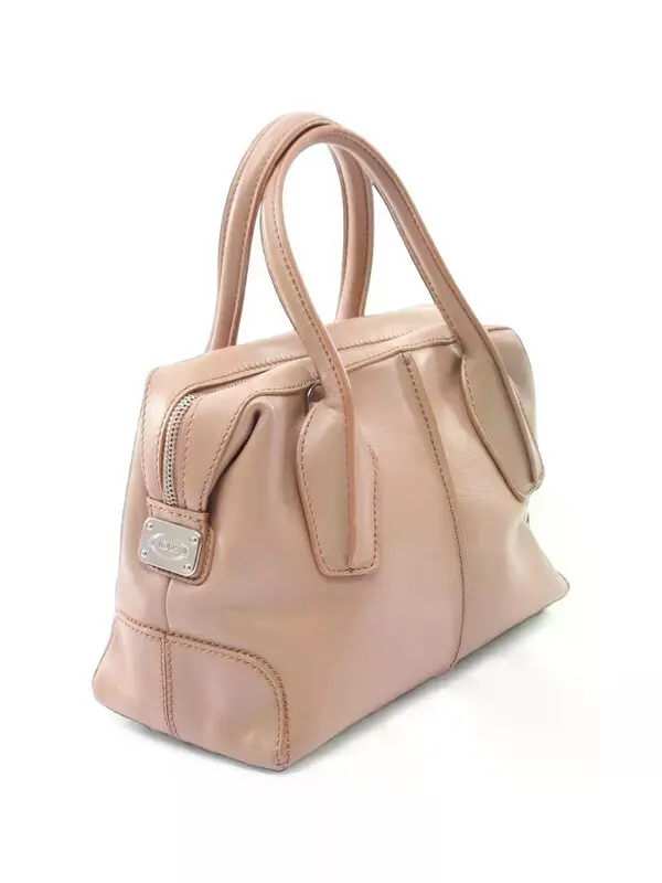 TOD'S 2000s Mini D-styling Leather Tote Bag