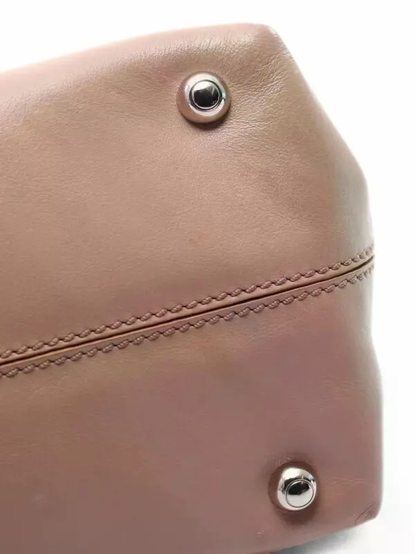 TOD'S 2000s Mini D-styling Leather Tote Bag