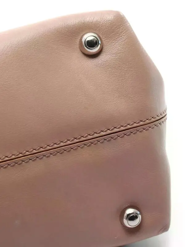TOD'S 2000s Mini D-styling Leather Tote Bag