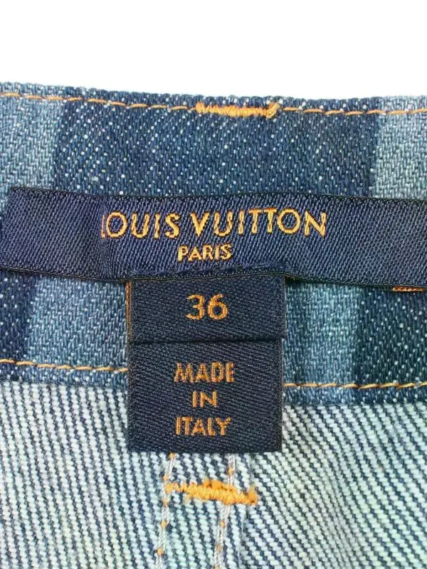 LOUIS VUITTON 2020s Damier-print Jeans