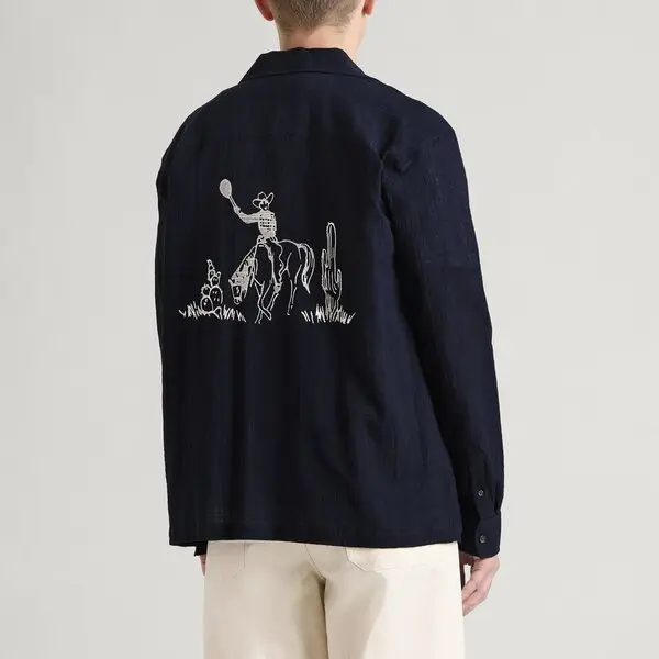 PALMES Western Camp Collar Shirt