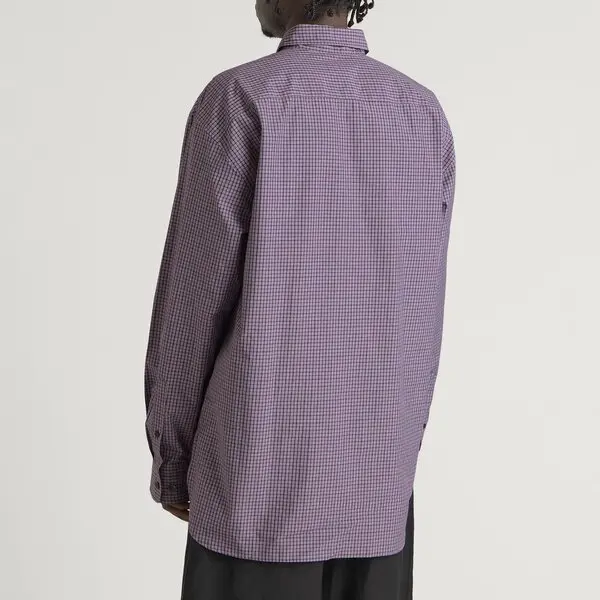 Dries Van Noten Croom Micro Check Cotton Shirt