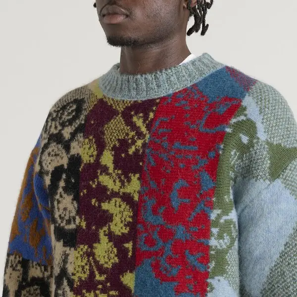 Dries Van Noten Matadi Patchwork Jumper