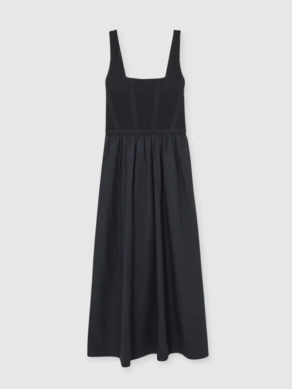 REISS Knitted Skirt Midi Dress