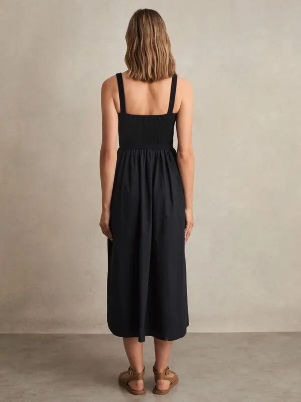 REISS Knitted Skirt Midi Dress