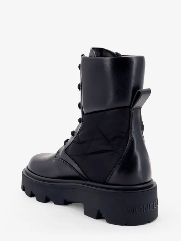 Moncler Aurea Leather And Nylon Boots
