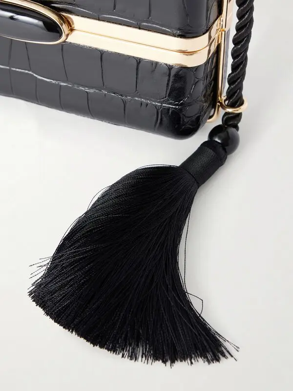 Simkhai Roma Croc-effect Leather Shoulder Bag