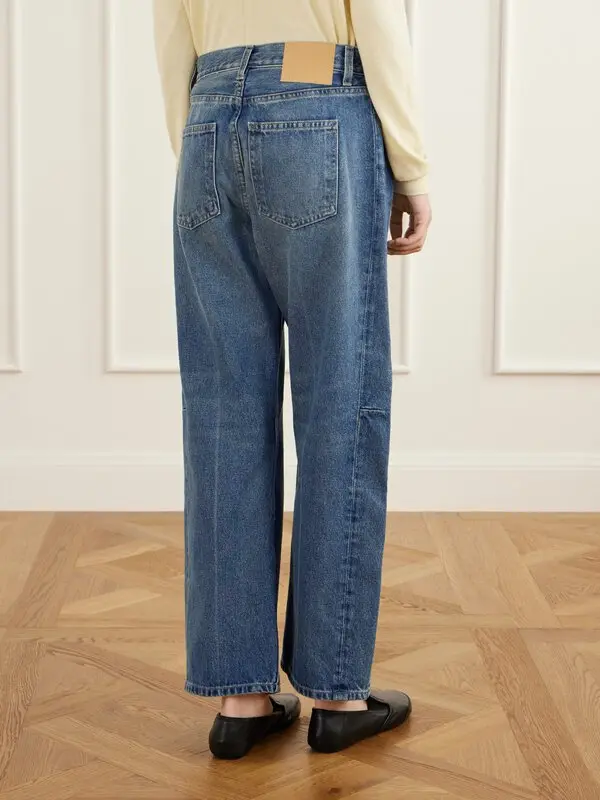 B Sides Slim Lasso High-rise Wide-leg Jeans