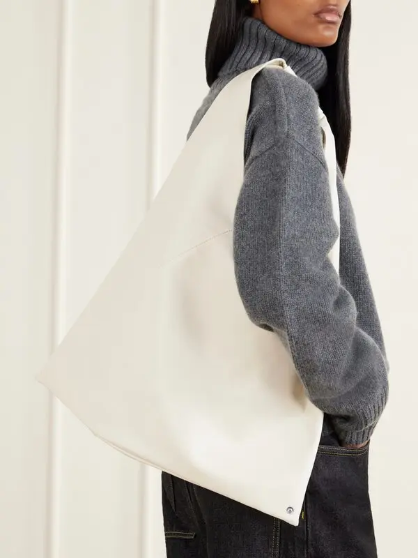 MAISON MARGIELA Japanese Leather-trimmed Vegan Material Tote - Neutrals