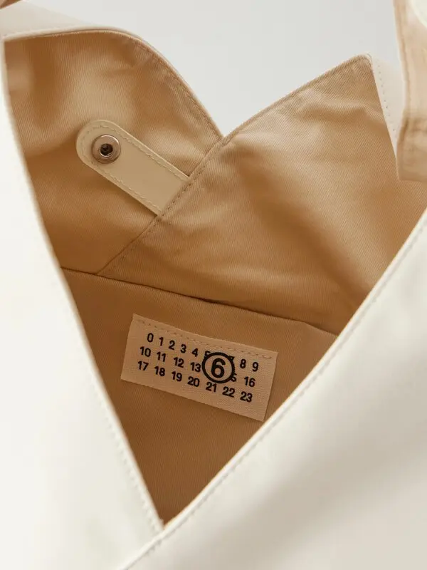 MAISON MARGIELA Japanese Leather-trimmed Vegan Material Tote - Neutrals