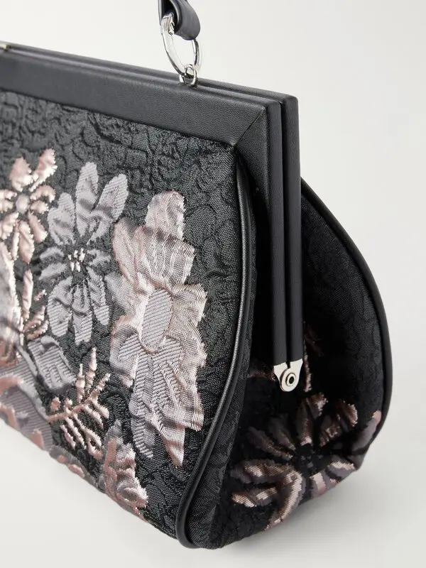 Anna Sui Arcadia Floral-brocade Clutch