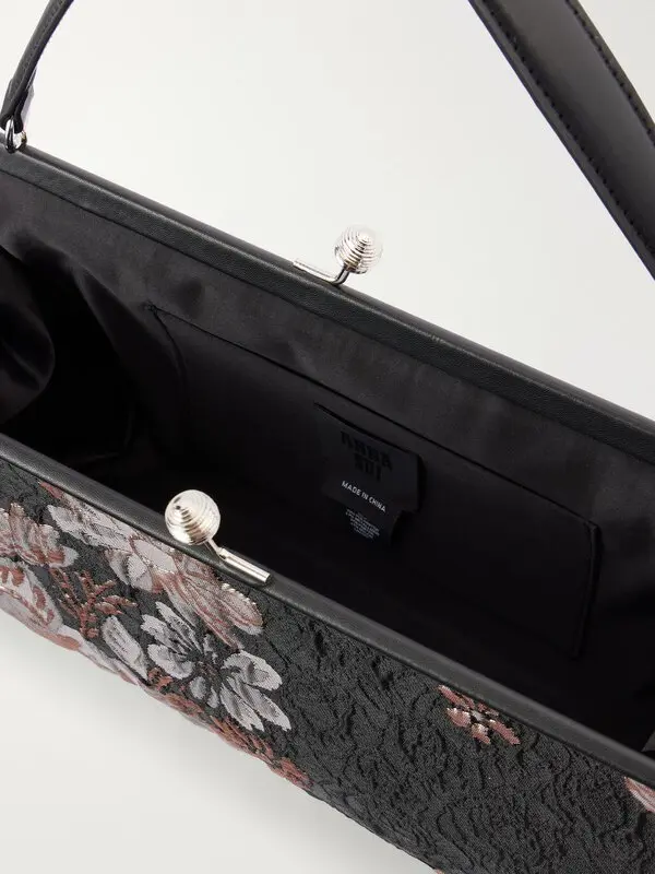 Anna Sui Arcadia Floral-brocade Clutch