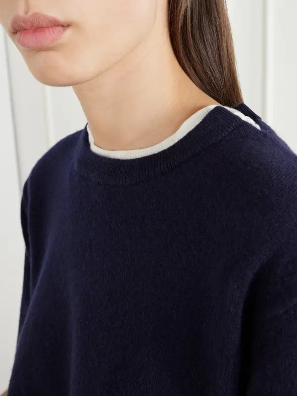 Extreme Cashmere The Be Classic Cashmere-blend Sweater