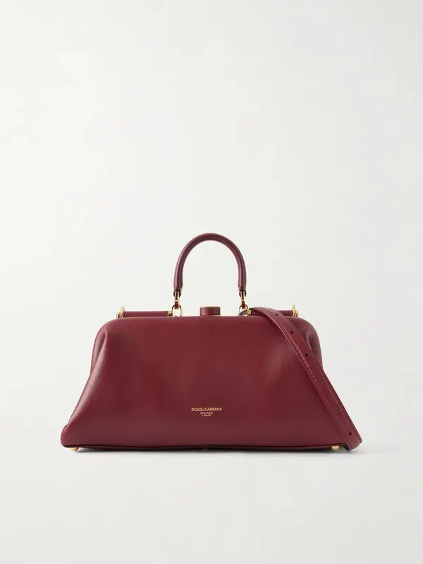 Dolce & Gabbana Grandma Medium Plongé Nappa Leather Top Handle Bag - Red