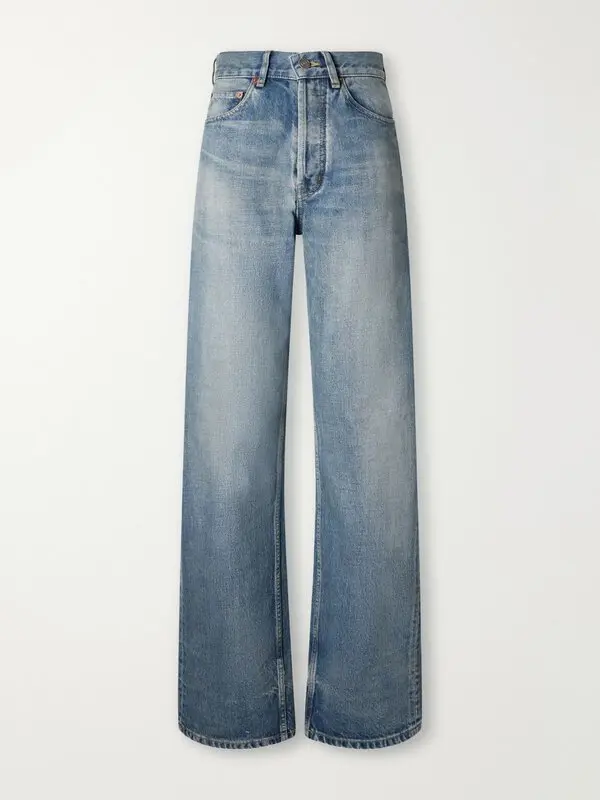 Saint Laurent High-rise Wide-leg Jeans