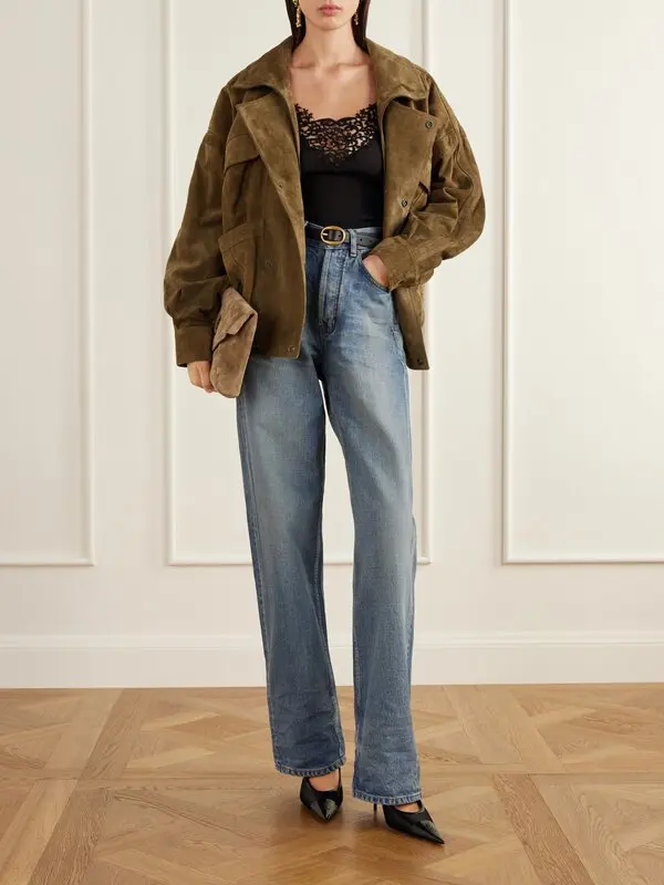 Saint Laurent High-rise Wide-leg Jeans
