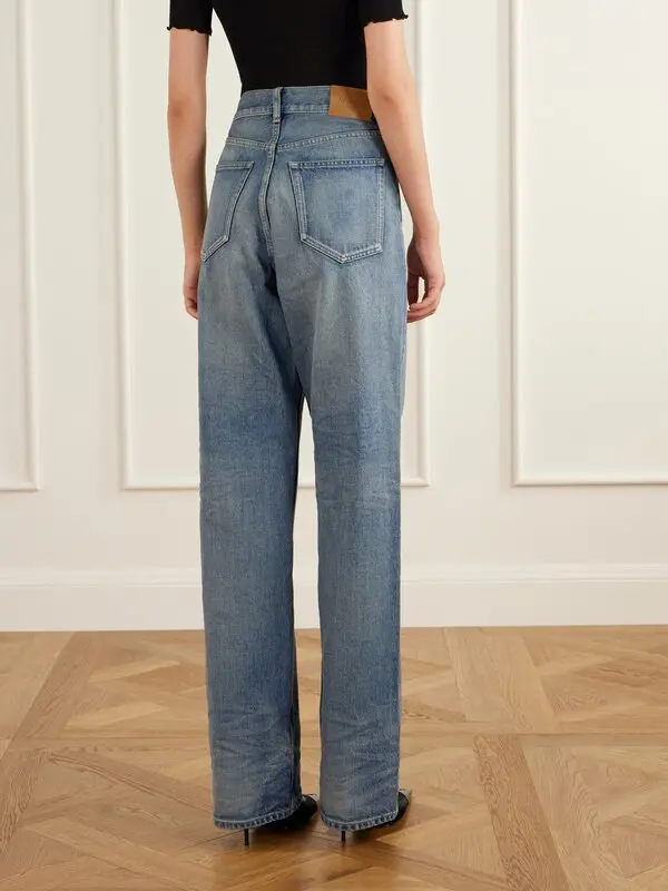 Saint Laurent High-rise Wide-leg Jeans