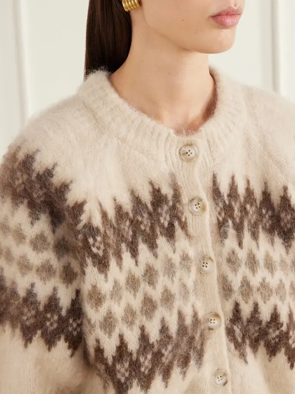 Citizens Of Humanity Molly Brushed Alpaca And Wool-blend Cardigan
