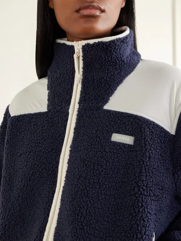 SKIMS Teddy Boxy Jacket - Blue