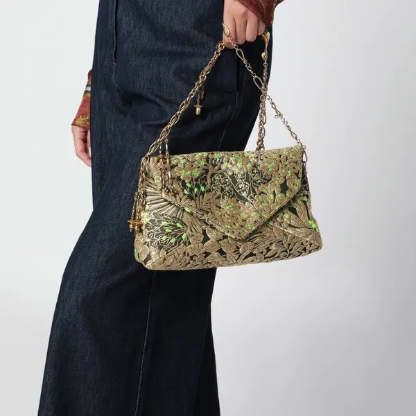 Dries Van Noten Jacquard Fabric Bag With Floral Pattern