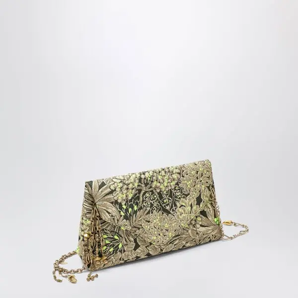 Dries Van Noten Jacquard Fabric Bag With Floral Pattern